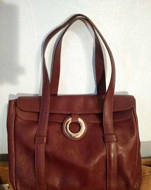 Сумка Furla. Бордовая кожа