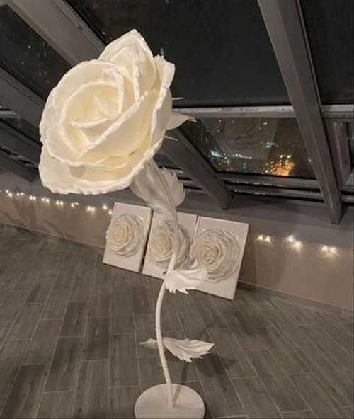 Торшер-лампа дизайнерская роза