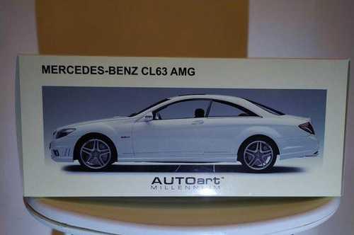 Autoart Mercedes Cl 63 amg 1 18 новая серебро