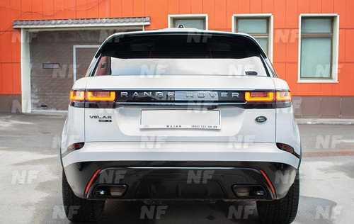 Диффузор с насадками Dynamic Range Rover Velar
