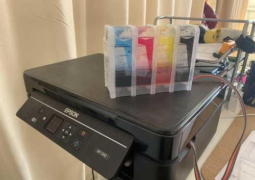 Принтер Epson XP342 с снпч