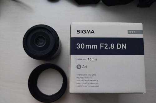 Объектив для Sony E Sigma 30mm 2.8 DN