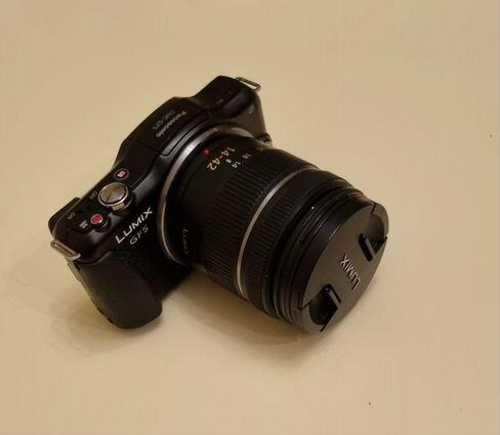 Камера Lumix GF5 + объектив Lumix 14-42 f3.5 +допы