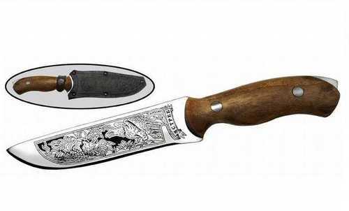 Нож охотничий 27см в кож.чехле "Ястреб" (Кизляр)