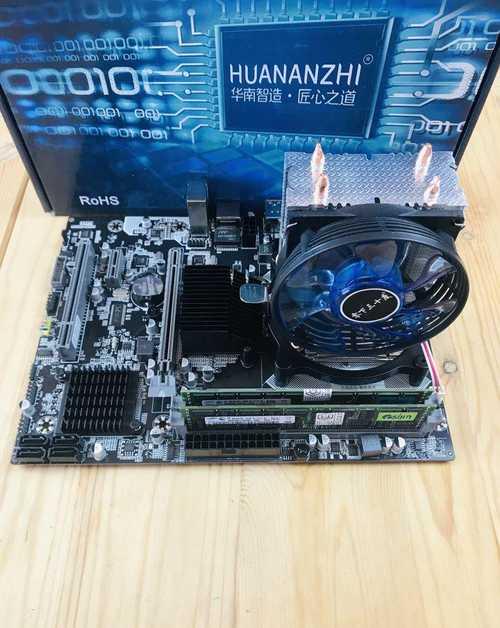 Комплект Xeon X5550+Cooler+huanan X58+2x4gb DDR3