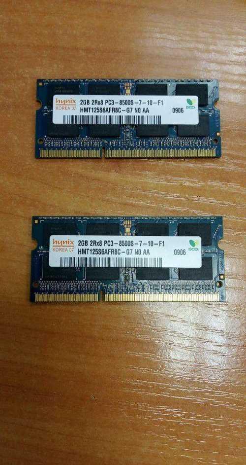 Оперативная память SO dimm PC3-8500S