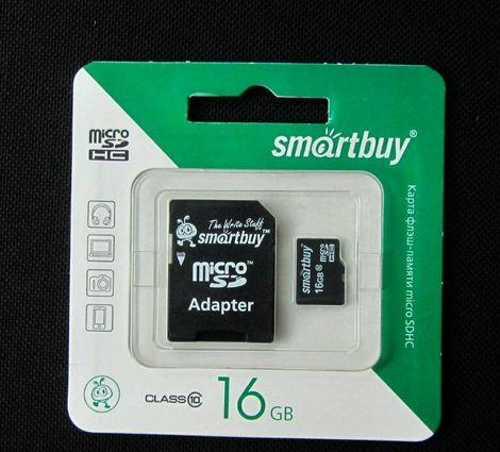 Карта памяти smartbuy microsdhc 16 гб