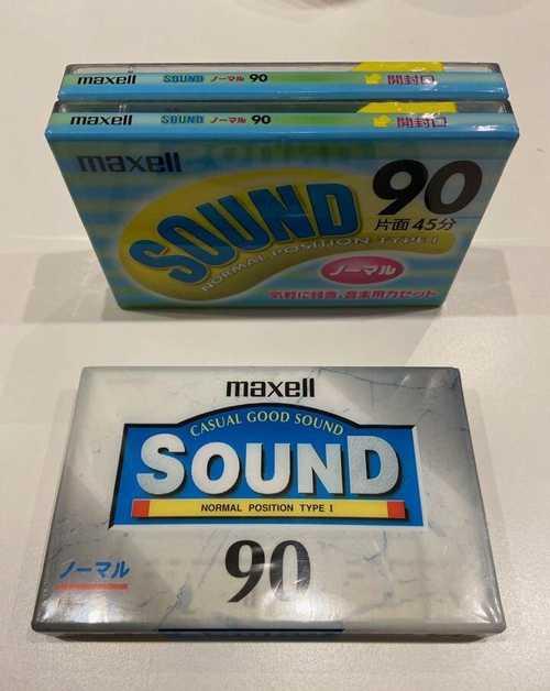 Аудио кассеты Maxell Sound 90 мин, Япония