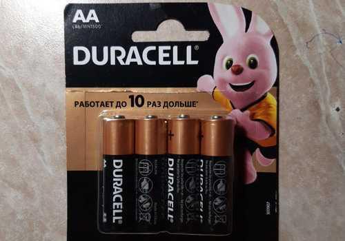 Батарейки пальчиковые duracell