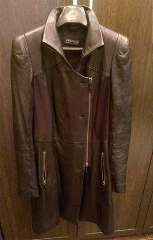 Плащ кожаный