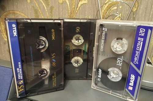 3 Аудиокассеты sony, TDK,Basf. Хром