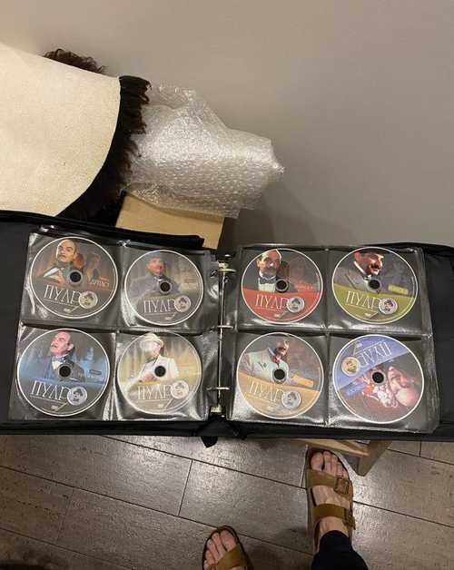 Пуаро + другие фильмы на DVD в сумке