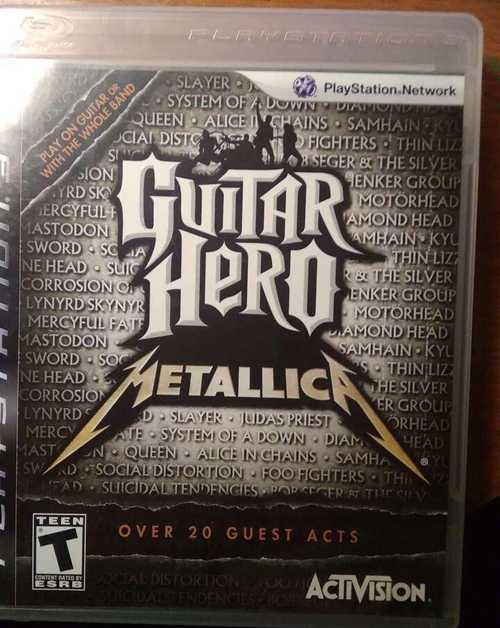 Guitar hero Metallica PS3 с мануалом