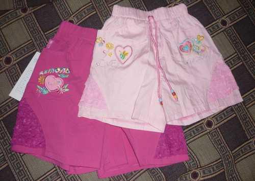 Шорты летние х/б для девочек