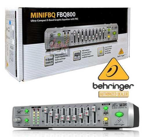 Behringer FBQ800 графический 9-полосный эквалайзер