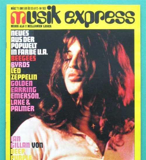 Журнал Musik Express 1971 года