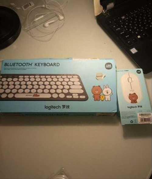 Комплект клавиатура + мышь Logitech Line Friends K