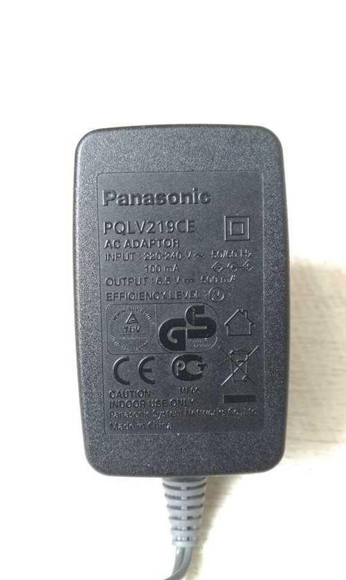 Адаптер питания Panasonic pqlv219CE 6,5 V 500mA