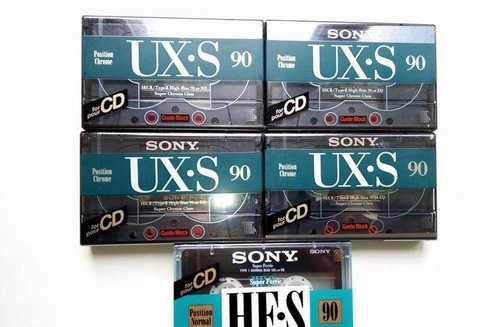 Аудиокассеты Sony UX-S 90 и HF-S 90 новые