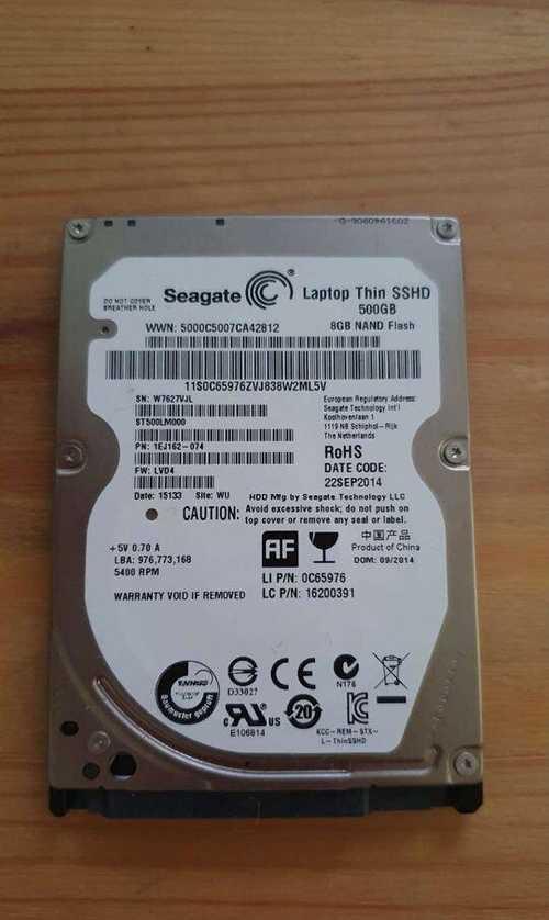 Sshd 2.5" Seagate 500Gb 5000C5007CA