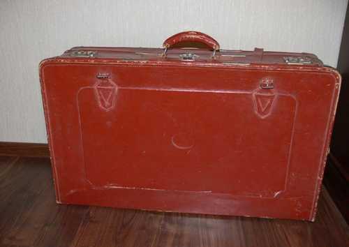 Винтажный кожаный чемодан Китай 1940 г