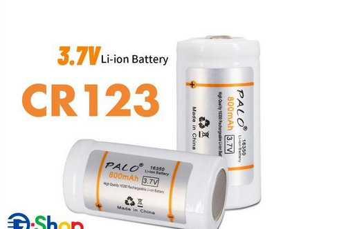 Аккумулятор Palo Li-Ion 16340 Cr123 3.7V 800мАh