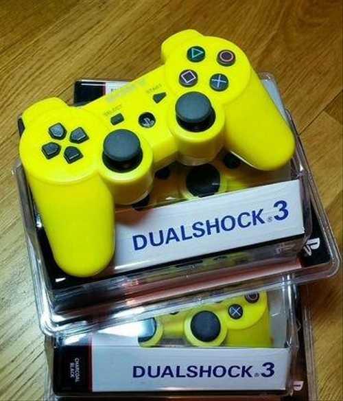 Желтые Dualshock PS3 несколько штук