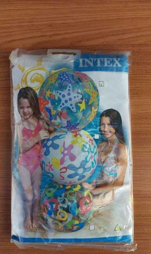 Мяч надувной пляжный 61 см intex