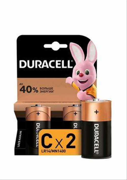 Батарейки duracell basic c/2 lr14