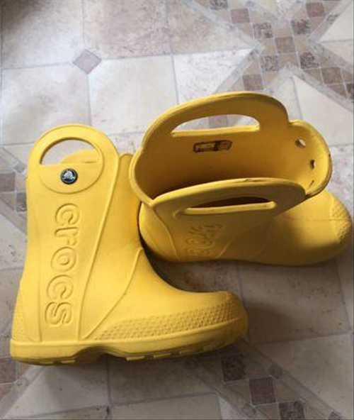 Резиновые сапоги crocs 30-31 размер детские