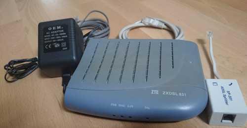 Adsl модем ZTE zxdsl 831