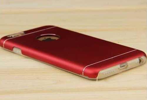 Чехол- накладка для iPhone 6 матовый красный