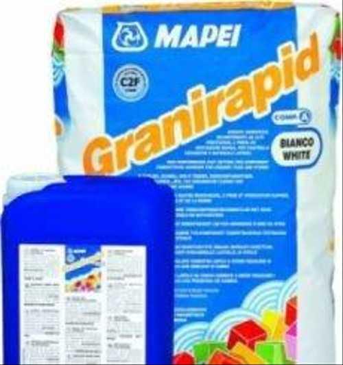 Mapei Granirapid A+В белый клей для камня (28кг)