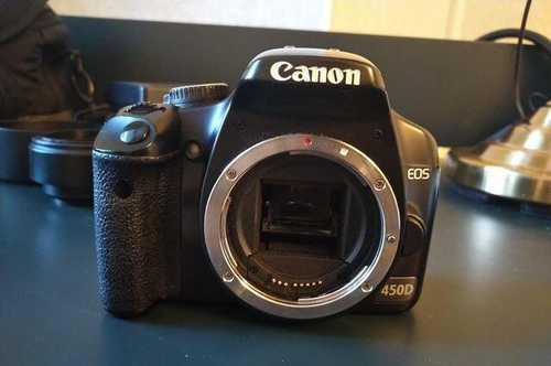 Зеркальный фотоаппарат canon 450 d body