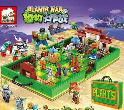 Набор Лего "Zombie VS Plants" Чемодан, 1123 дет