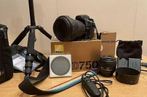 Nikon d750, 2 объектива и фототехника