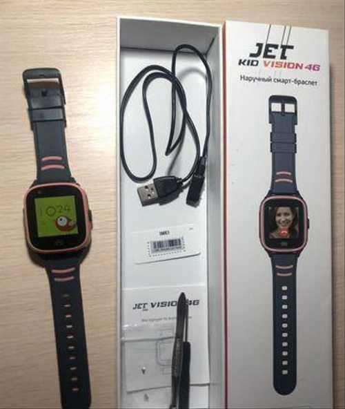 Детские смарт-часы JET Kid Vision 4G, 1.44", розов