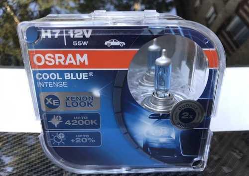 Галогеновые лампы Osram Cool Blue H7 +20 оригинал