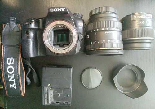 Sony SLT alfa A65+ kit 18-55+бленды