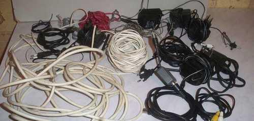 Провода, антенный кабель, блоки питания