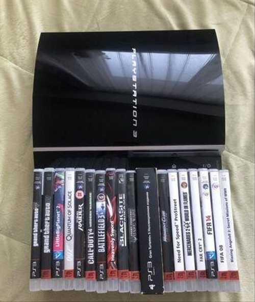 Sony Playstation 3 PS3 fat cechg08 + игры