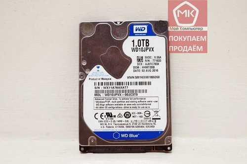 2.5" 1 тб WD Blue WD10jpvx как новый