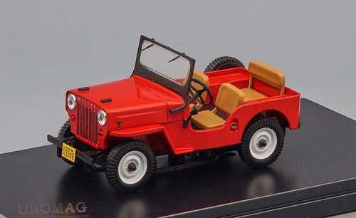1:43 Willys Jeep Cj3b 4х4 1953, red. Premium X
