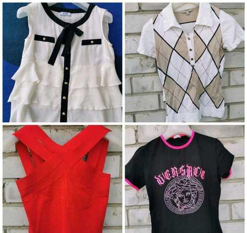 Топы и футболки Burberry Versace Moschino Oscar de