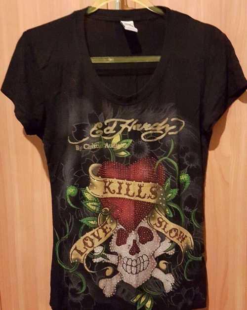 Футболка Ed Hardy "Love kills slow"