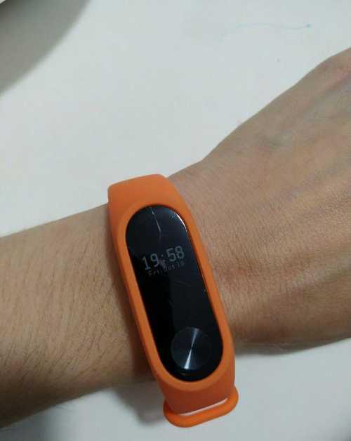 Фитнес-трекер Mi band 2 Xiaomi+ремешок в подарок