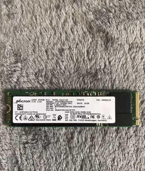 Ssd m.2 256gb micron