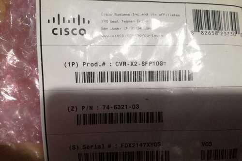 Модуль cisco CVR-X2-SFP10G