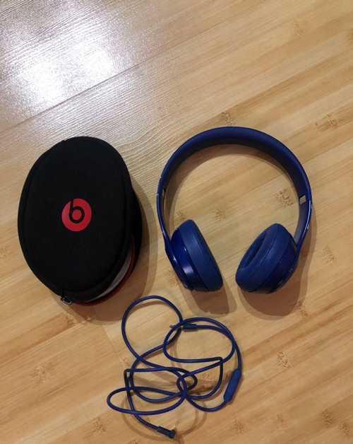 Продам наушники beats solo blue