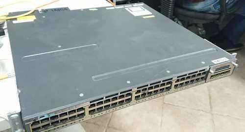 Коммутатор Cisco 3750X-48PF-S без трех портов